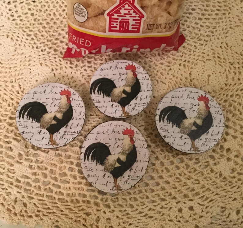 Rooster Chip Clips Set of Four Housewarming Farm Kitchen | Etsy