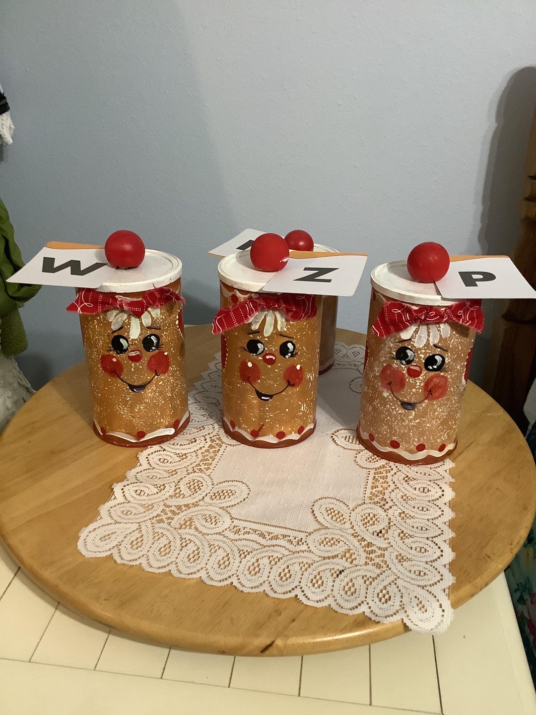 Gingerbread on Upcycled Container Housewarming Ginger Decor Inger ...