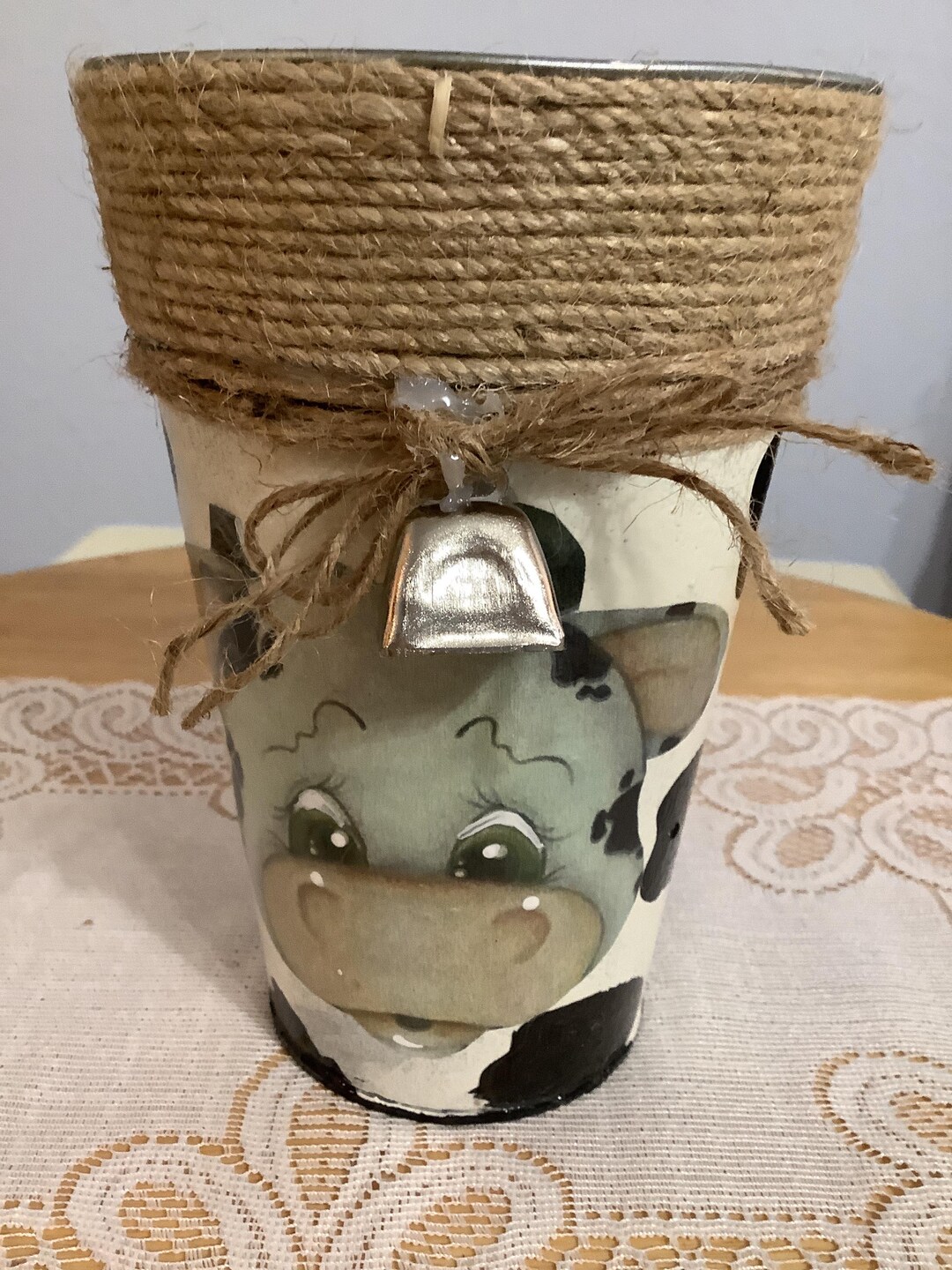 Cute Cow Utensil Holderhousewarming Metal Cow Kitchen Farm Kitchen ...