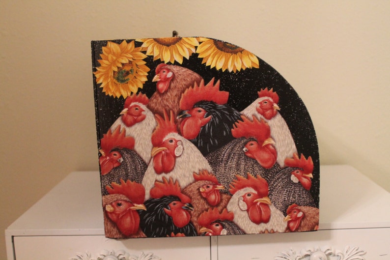 Rooster up Cycled Bread Box. Metal Flip Door..stamped - Etsy