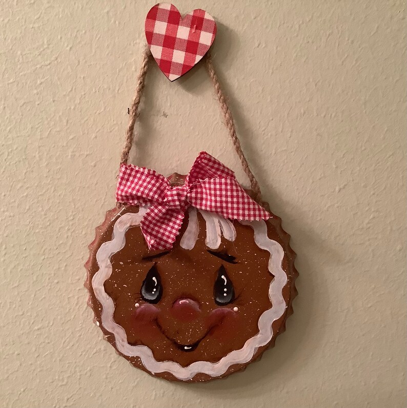 Gingerbread Metal Wall Hanginghousewarming Ginger Decor Ginger - Etsy