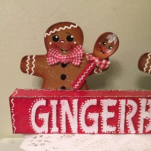Gingerbread Shelf Sitter Housewarming Hand Painted Ginger Collector ...