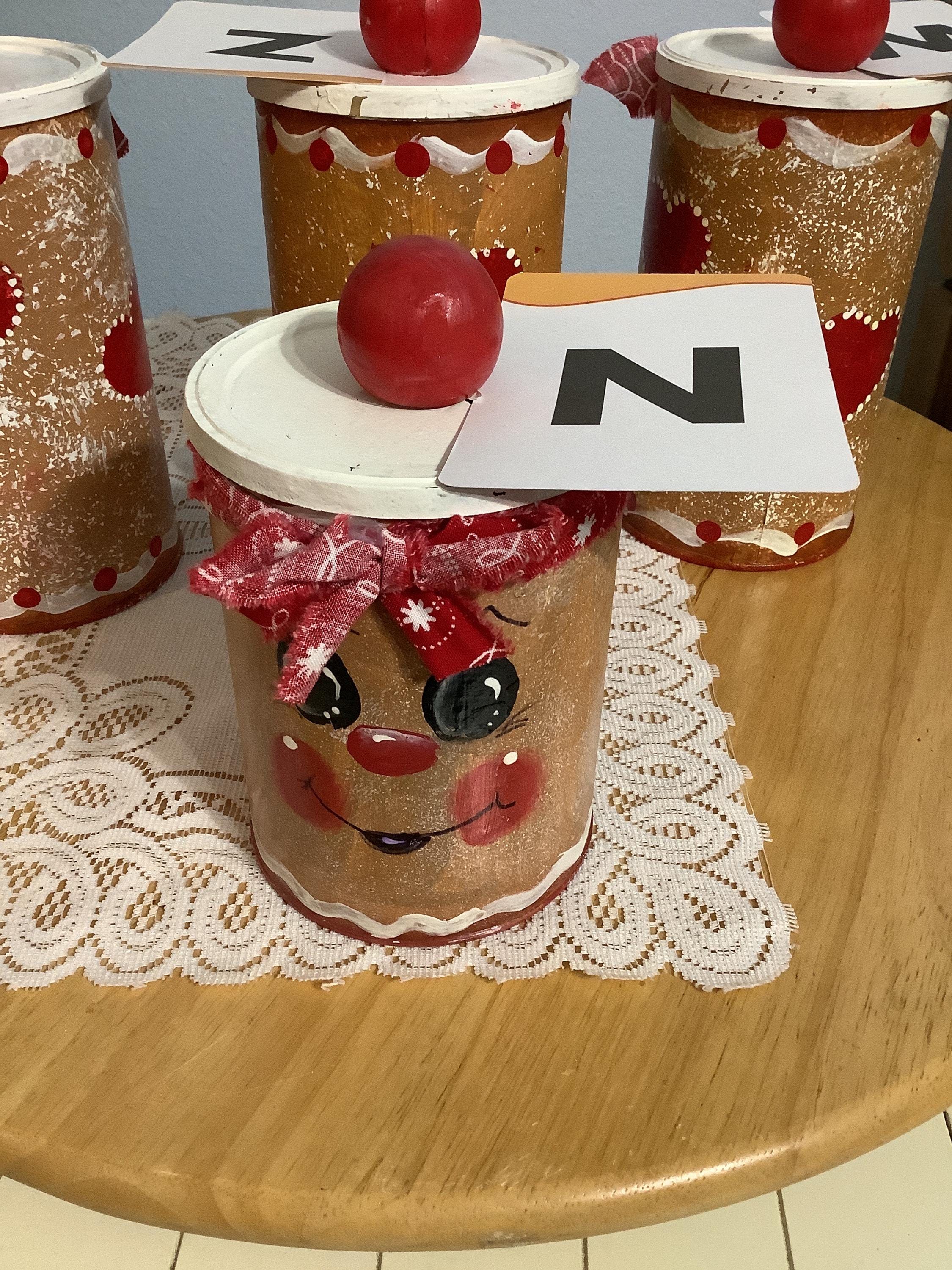 Gingerbread on Upcycled Container Housewarming Ginger Decor Inger ...