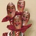 Gingerbread Handpainted Spoons Set of Four Housewarming Gift Country ...