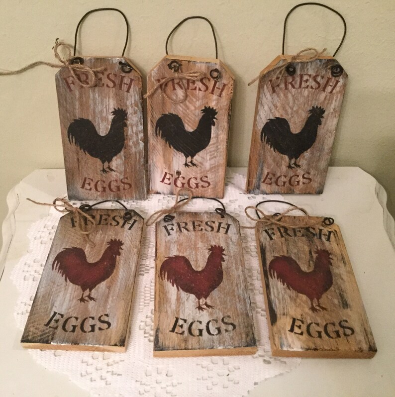 Rooster Cow Pig Upcycled Wood Sign Farm Sign Housewarming | Etsy