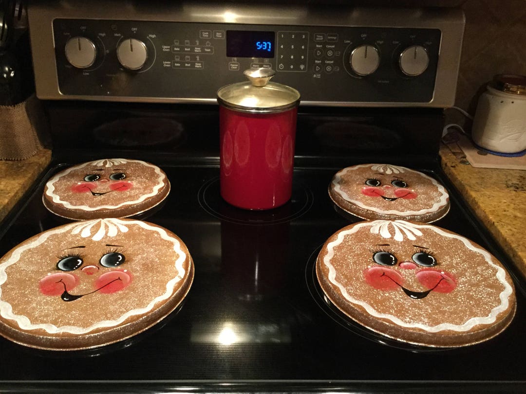 Gingerbread Burner Stove Covers.gingerbread Lover.ginger Kitchen ...