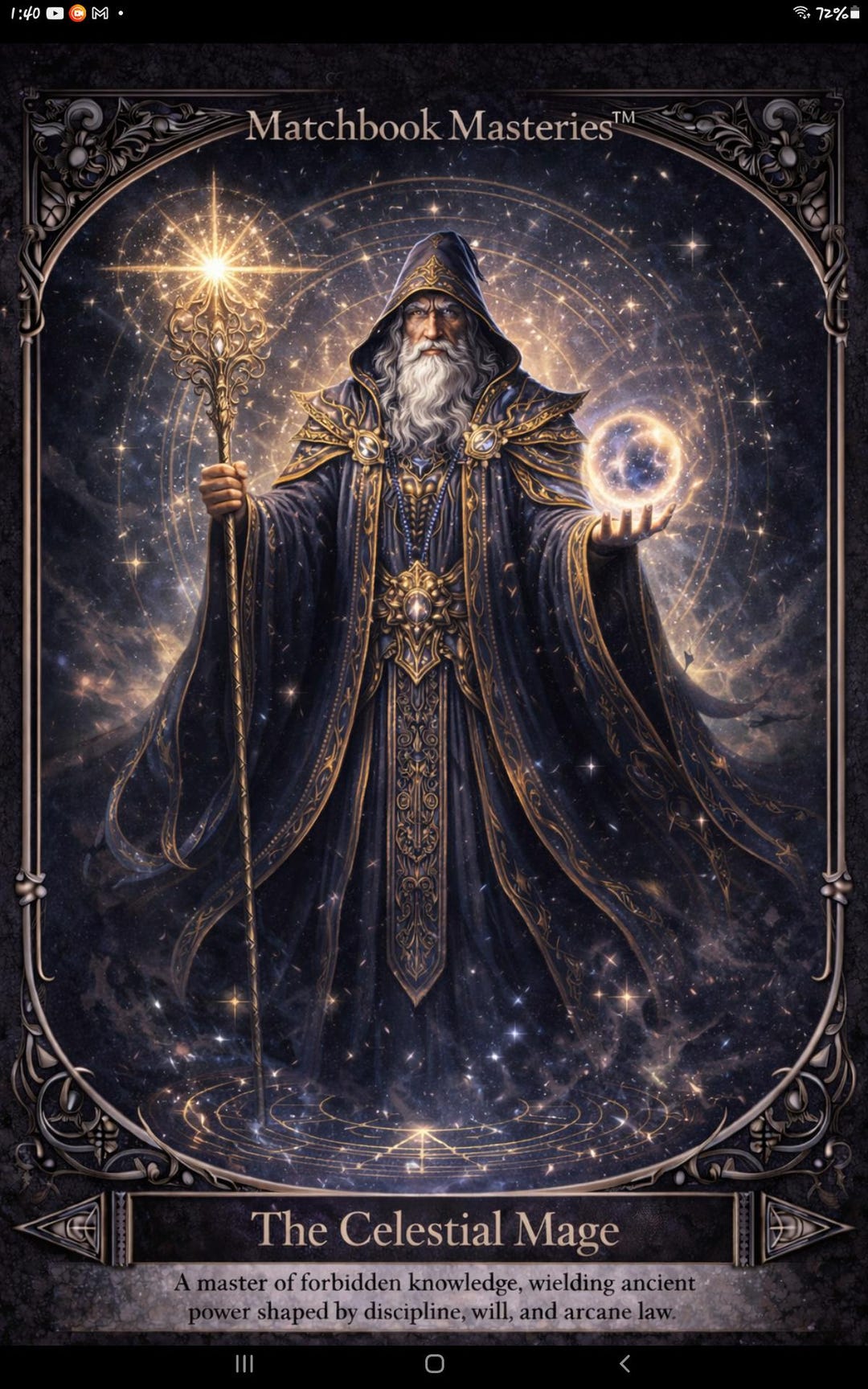 The Celestial Mage a Mage of Disciplined Power, Shapes Unseen Forces ...