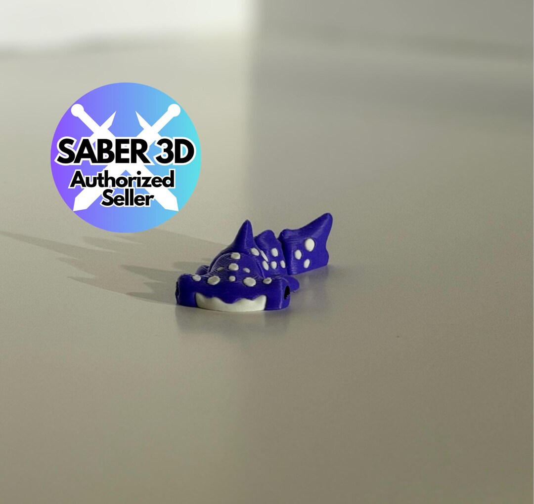 MINI Hammerhead Shark Articulated Fidget Toy. Collectible Desk Charm ...
