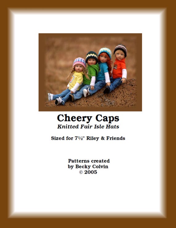 Cheery Caps-r PDF Knitting Pattern for Kish's 7 1/2 - Etsy
