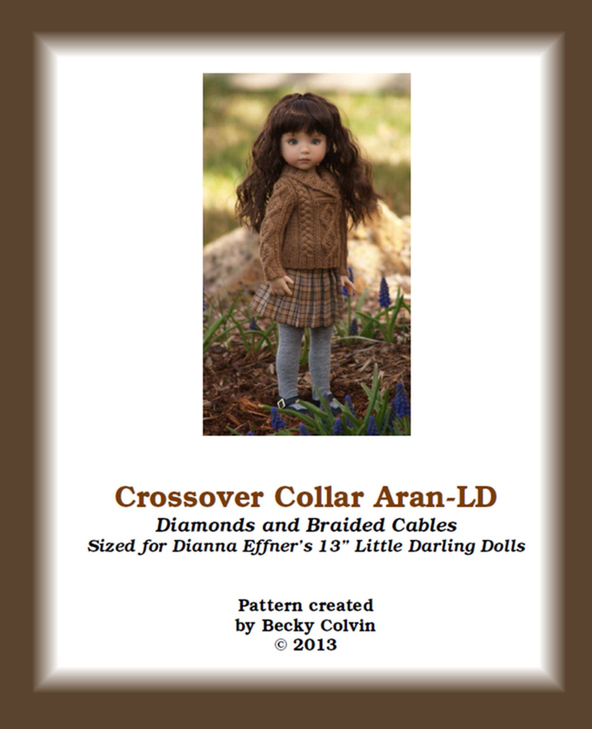 Crossover-collar Aran-ldknitting Pattern for Dianna - Etsy