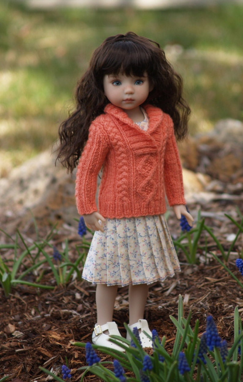 Crossover-collar Aran-ldknitting Pattern for Dianna - Etsy