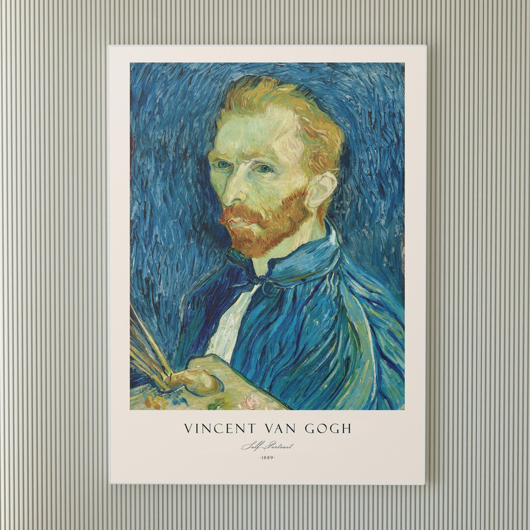 Van Gogh Exhibition Poster, Self-portrait, Van Gogh Art Print, Painting ...