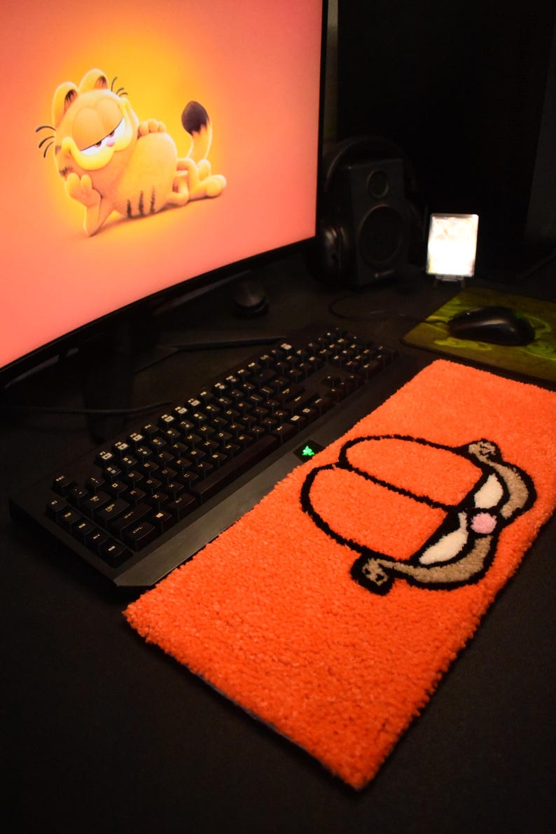 Garfield Keyboard Rug - Etsy