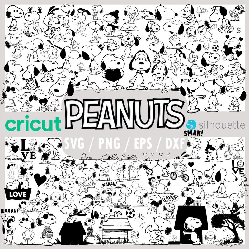 Peanuts Snoopy Decals - Etsy