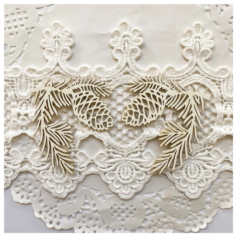 Reneabouquets Beautiful Board Evergreen Corners Set of 2 Laser - Etsy