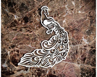Laser Cut Peacock - Etsy