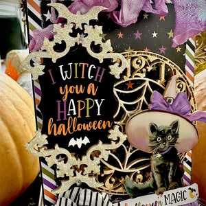 Twilight Trick or Treat Halloween Oversized Tag Large 11 X 4 1/4 With A ...