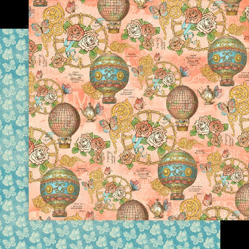 Graphic 45 Imagine Collection Set Includes 16 Sheets 12 x 12 | Etsy