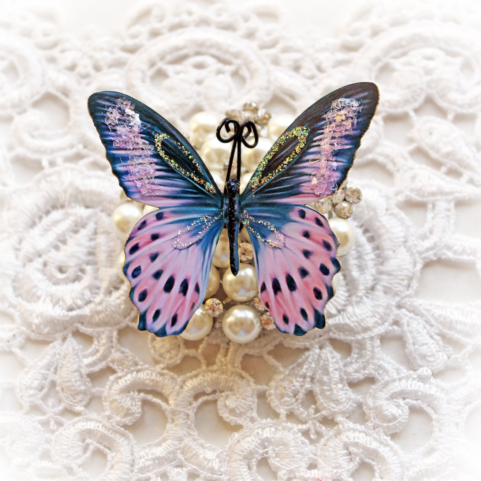 Reneabouquets Tiny Treasures Butterfly Set Astrial Pink | Etsy