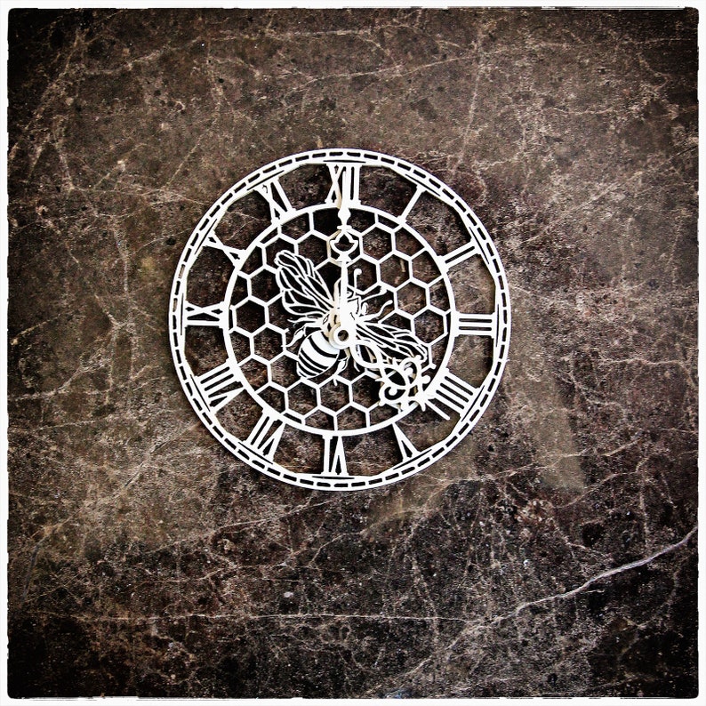 Reneabouquets Beautiful Board Honey Bee Clock Face Laser Cut - Etsy