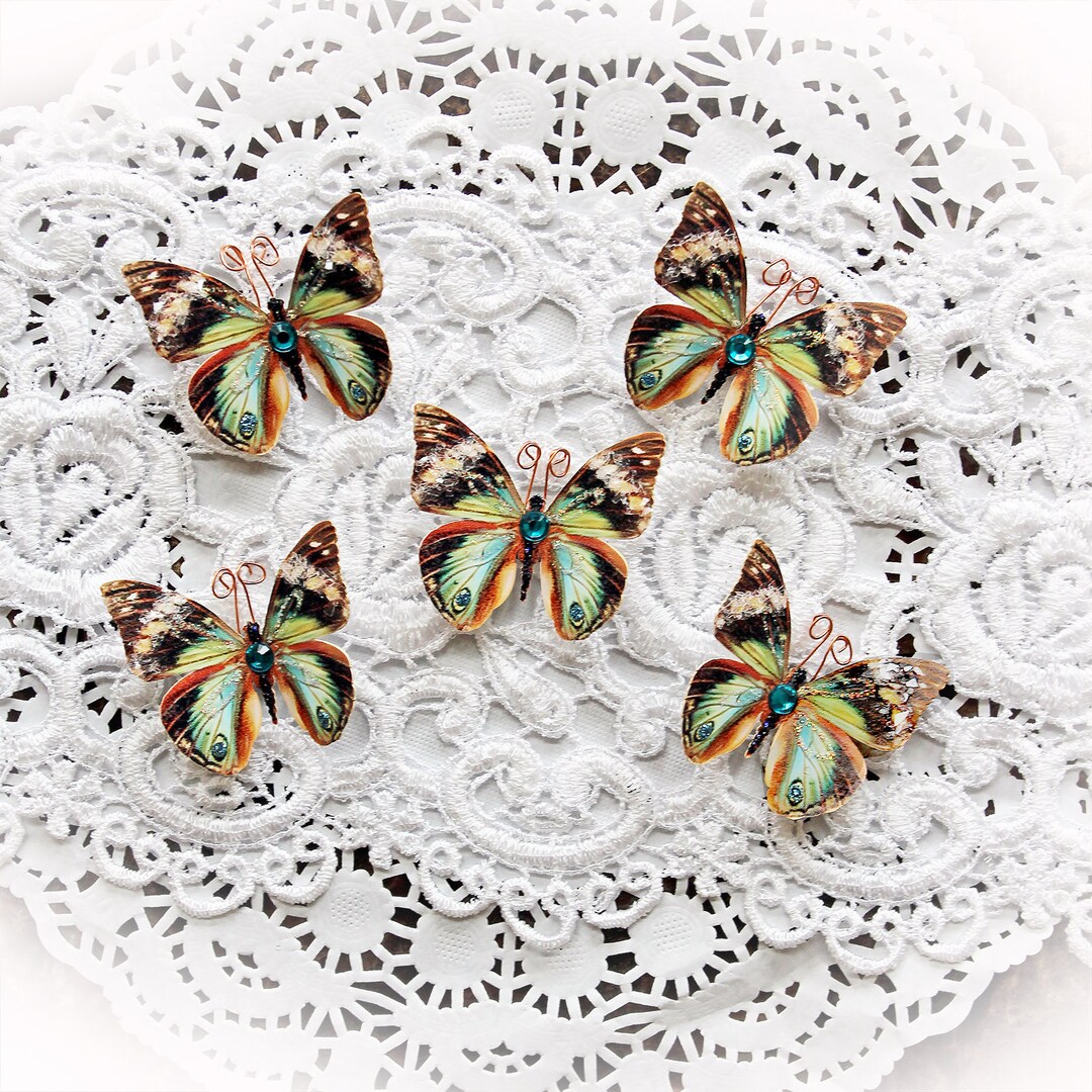 Reneabouquets Tiny Treasures Handcrafted Butterfly Set Chasing ...