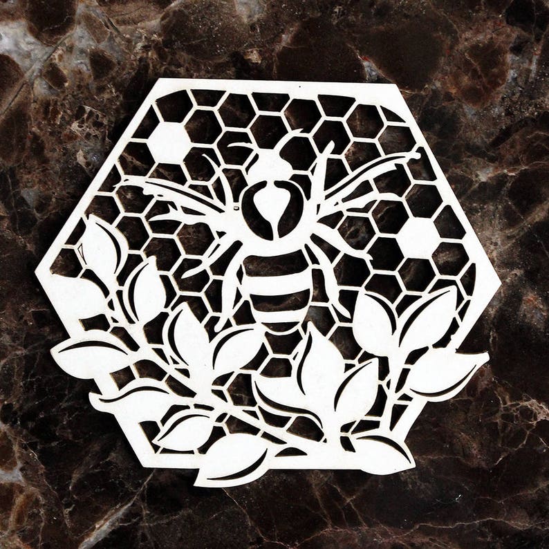 Reneabouquets Beautiful Board Honey Bee Hive Laser Cut - Etsy