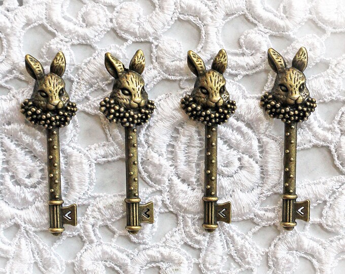 Reneabouquets Trinkets White Rabbit Keys 4 Packalice in - Etsy