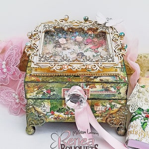 Reneabouquets Beautiful Board ~first Snow Shaker Box With Frame DIY Kit ...