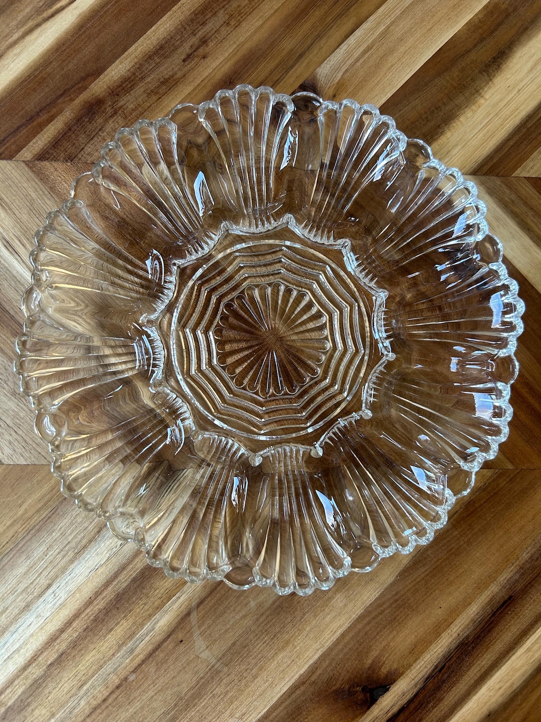 Vintage - Anchor Hocking - Deviled Egg Plate #896 - 12 Eggs - Easter ...