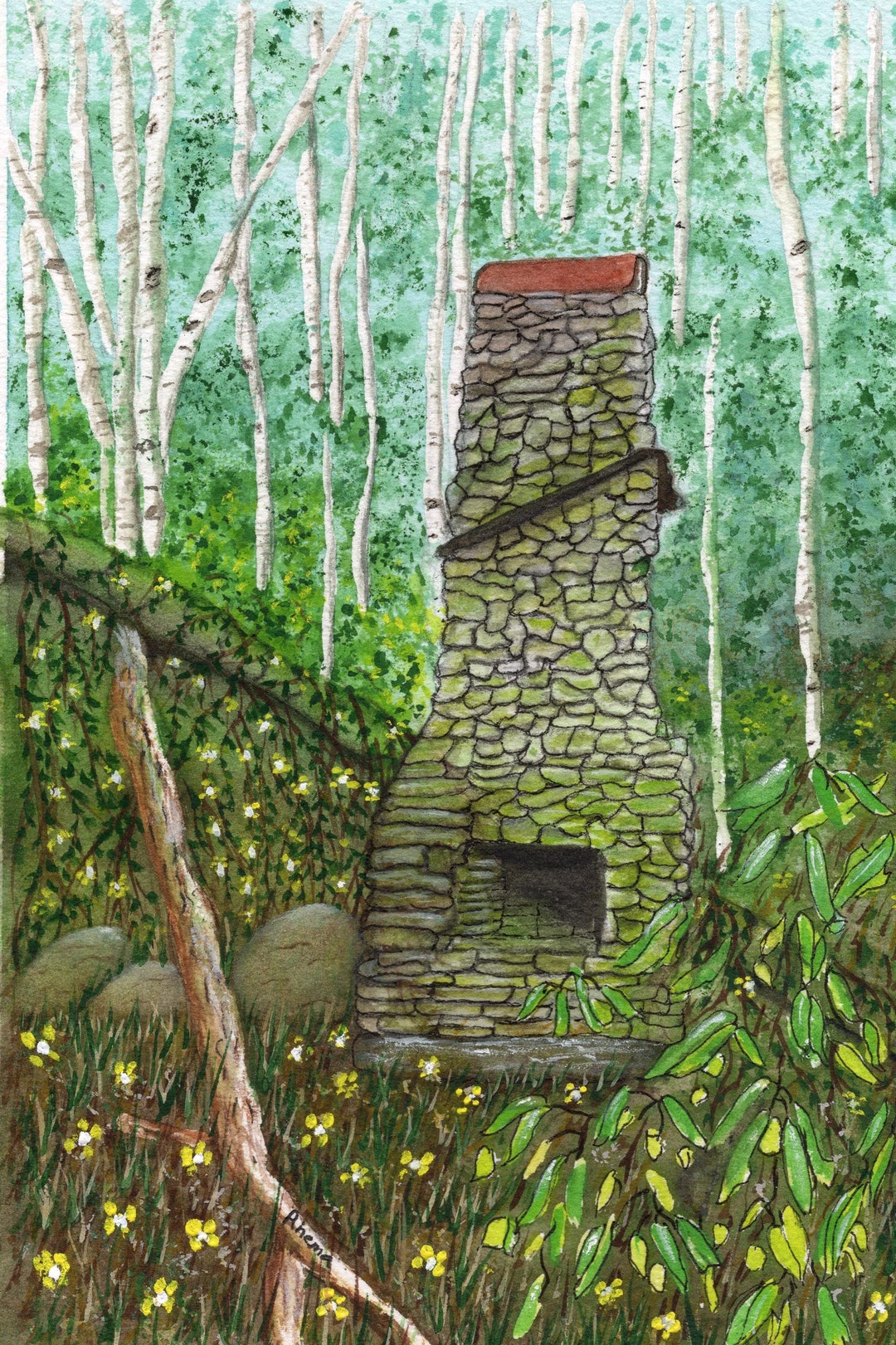Lost but Not Forgotten Watercolor Print by Rhema Cruson Rhemasartworld ...