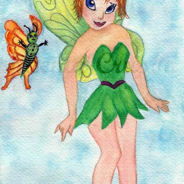 Tinker Bell Painting - Etsy