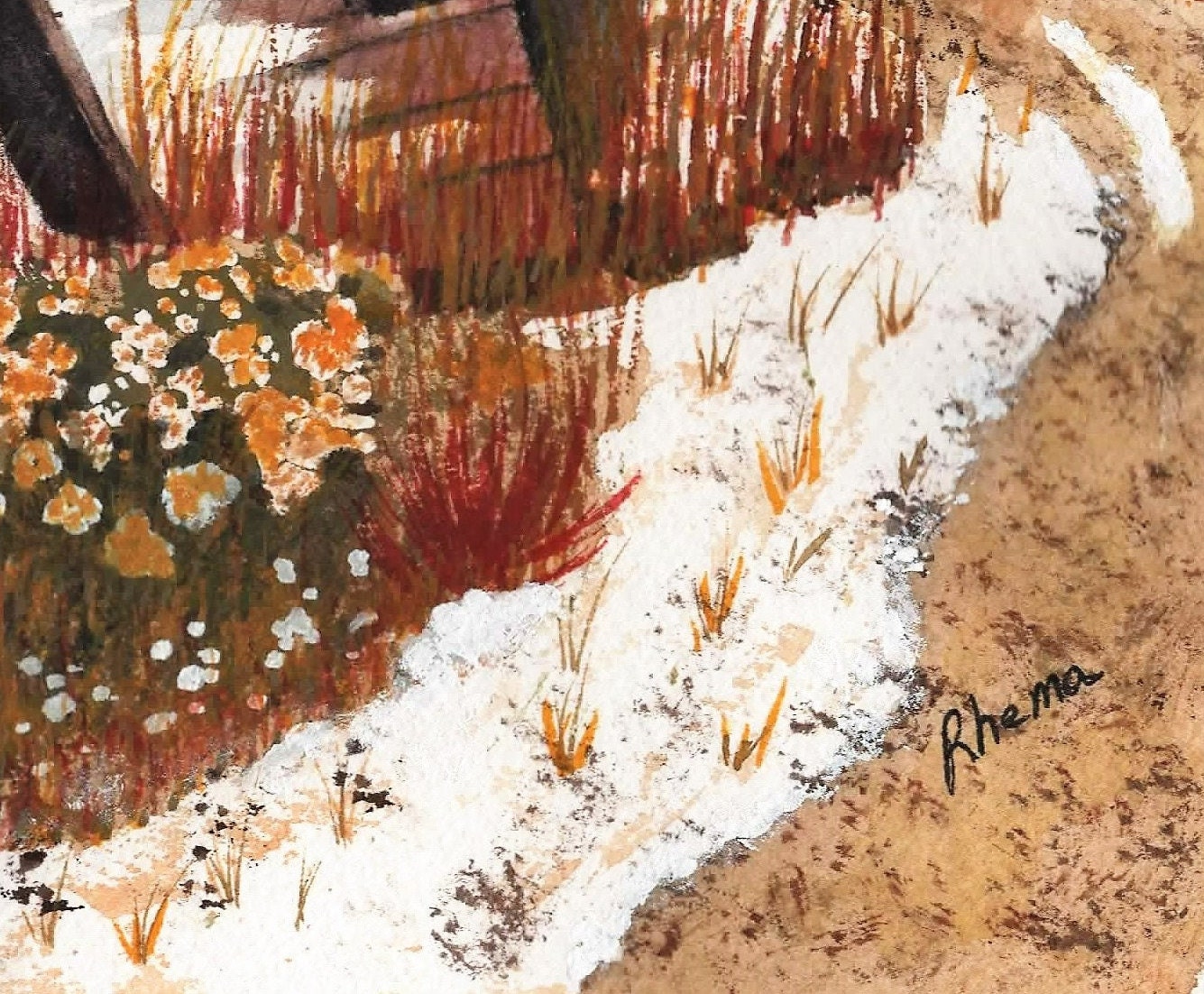 Just Plume Tired Watercolor Print by Rhema Cruson, Rhemasartworld ...