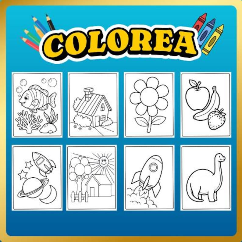 Printable Preschool Activity Kit: Cutting, Coloring, and Emotions - PDF ...