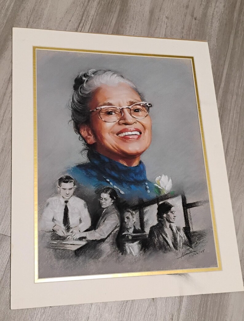Rosa Parks – Original Pastel Portrait - Etsy