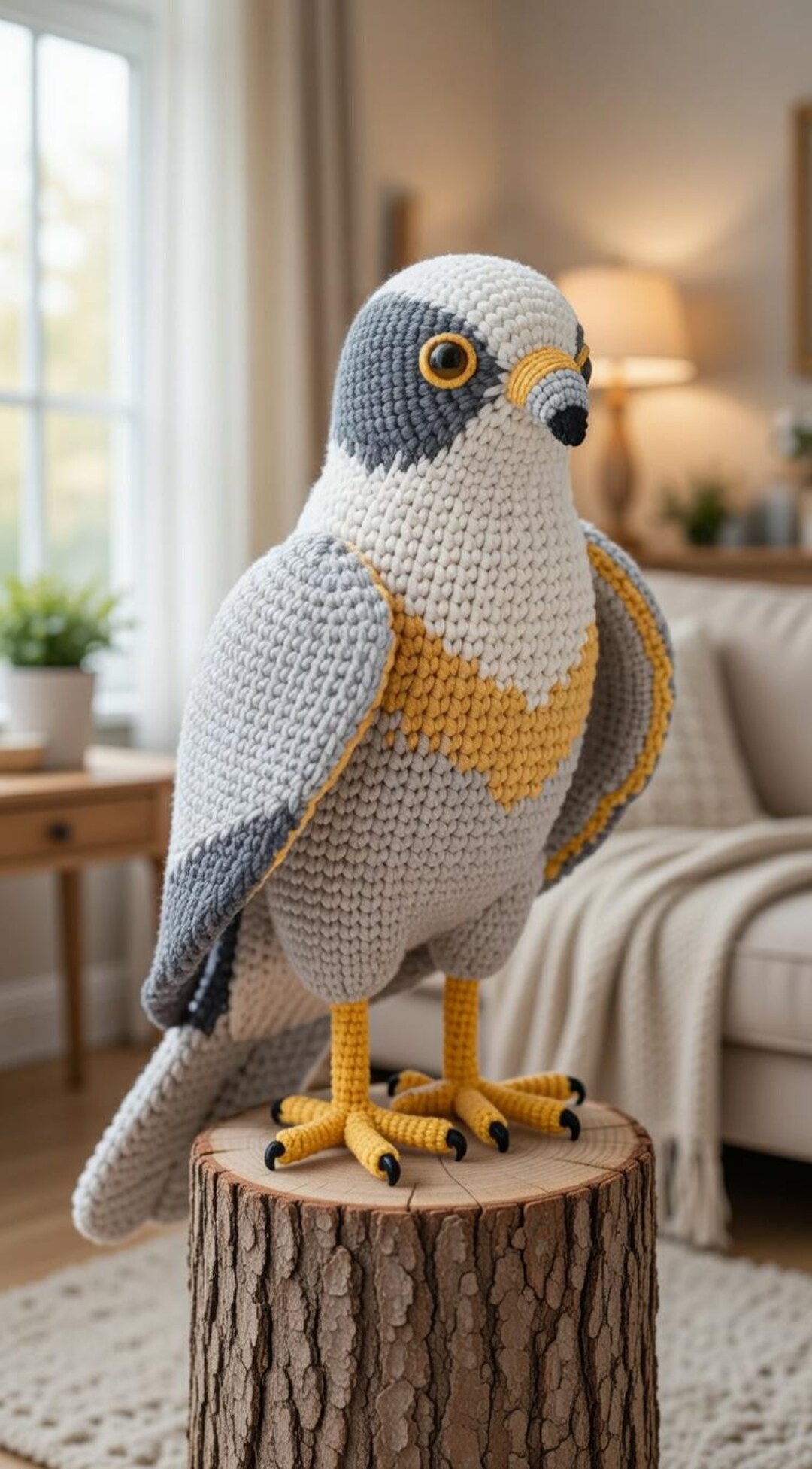 Falcon Amigurumi Crochet Pattern PDF – Realistic Bird Plush, Majestic ...
