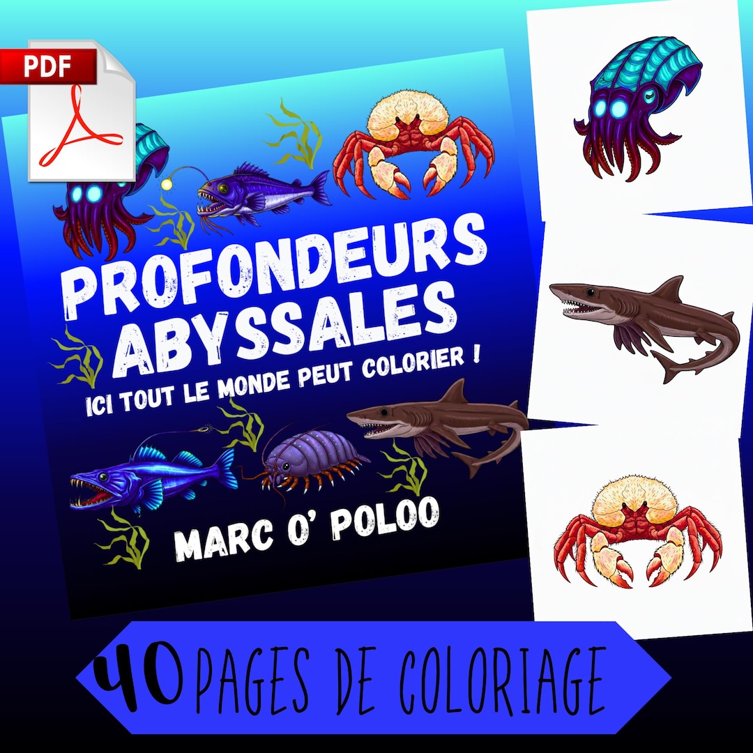 ABYSSAL DEPTHS – 40 Printable Pages – Creatures of the Abyss & Deep ...