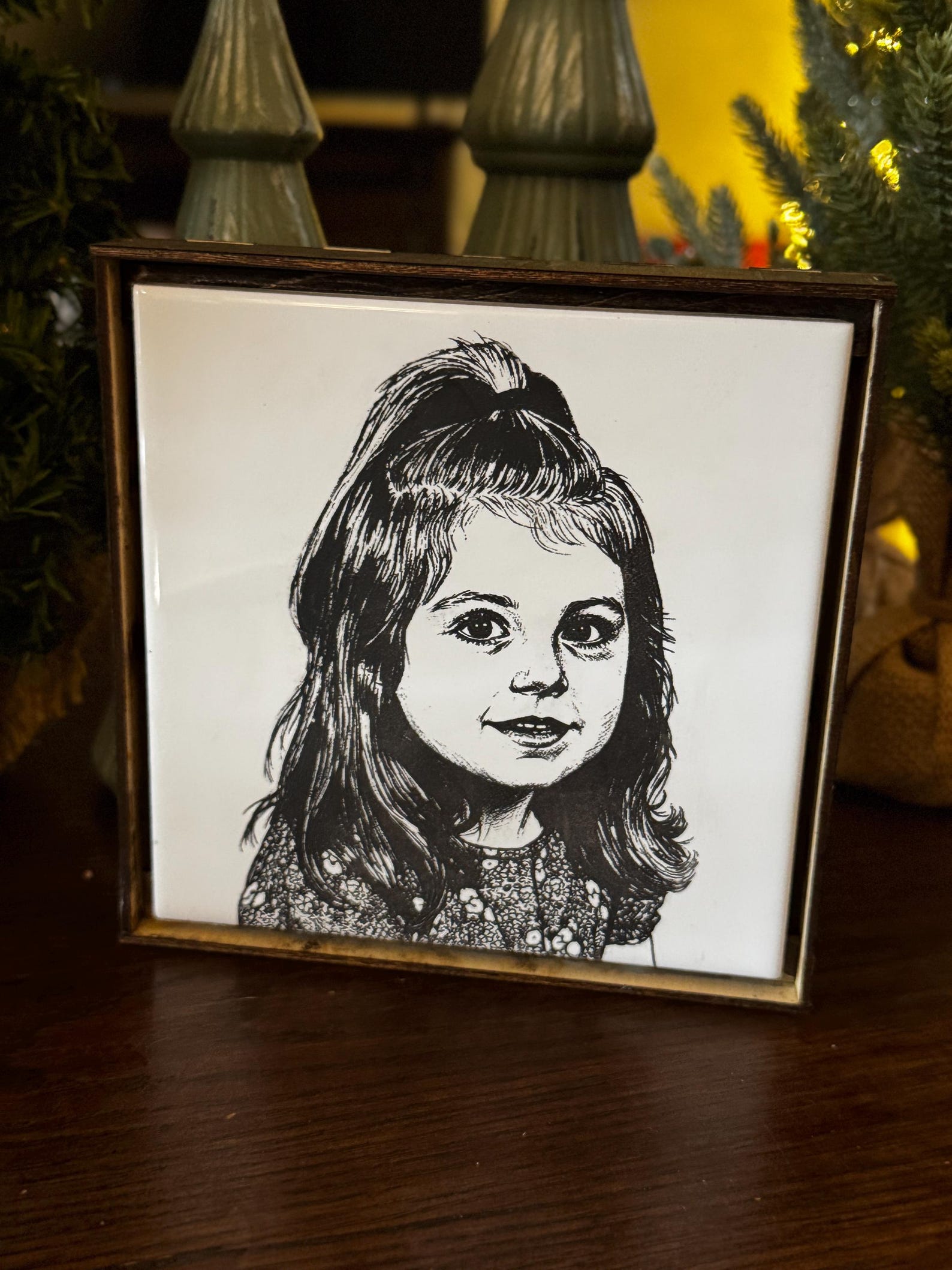 Framed Laser Engraved Portrait Tiles - Etsy