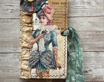 Handmade Slim Pocket Journal, Writing, Diary, Daily Journal, Vintage ...