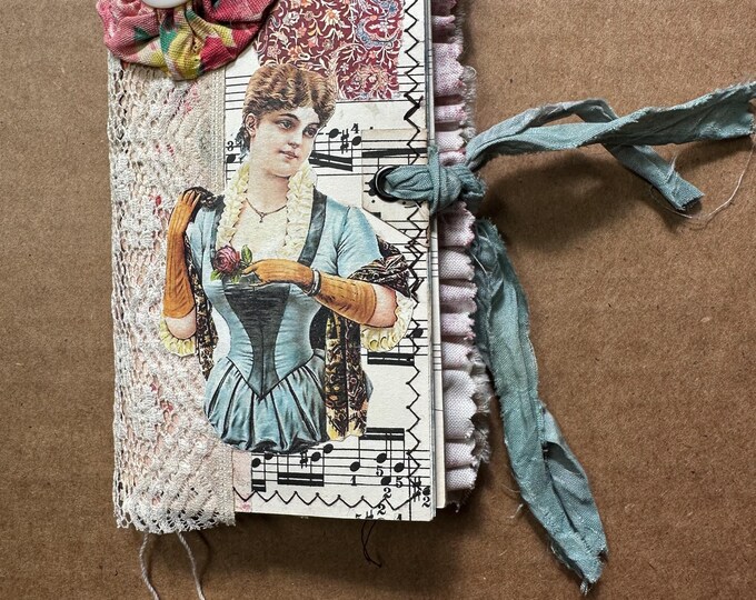 Handmade Slim Pocket Journal, Writing, Diary, Daily Journal, Vintage ...