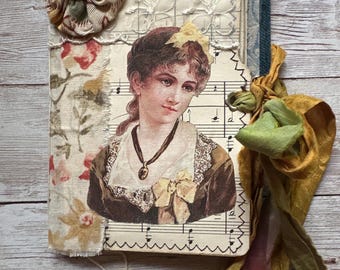 Handmade Small, Thin Pocket, Journal, Notebook, Writing, Vintage ...