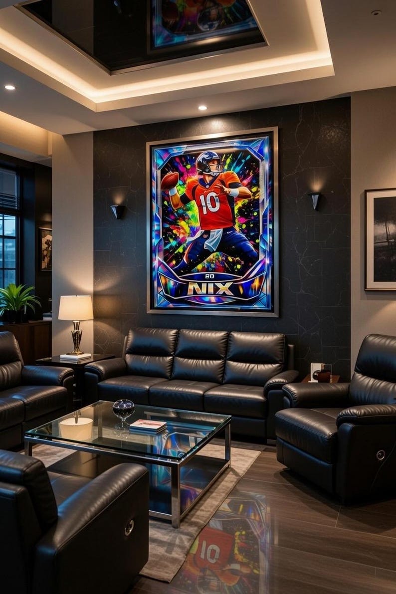 Bo Nix Broncos QB Splat Digital Download - Etsy