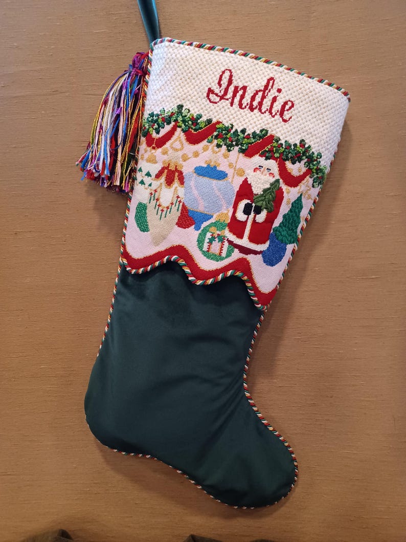 Christmas Stocking Cuff Needlepoint Finishing Service - Etsy