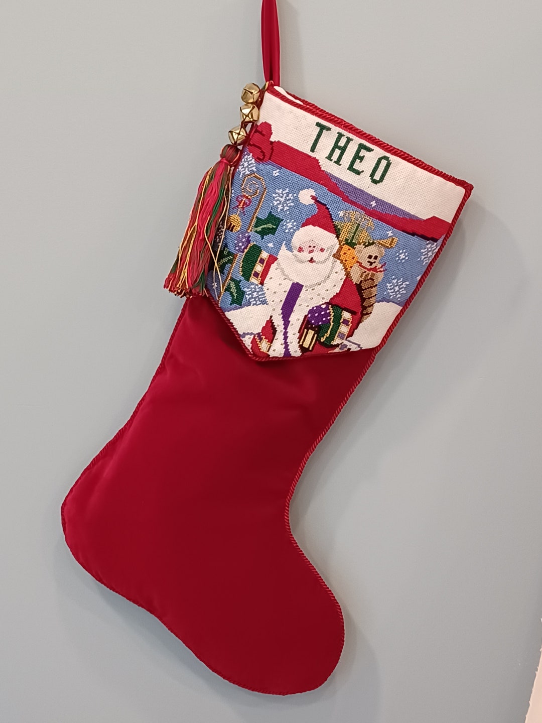 Christmas Stocking Cuff Needlepoint Finishing Service - Etsy