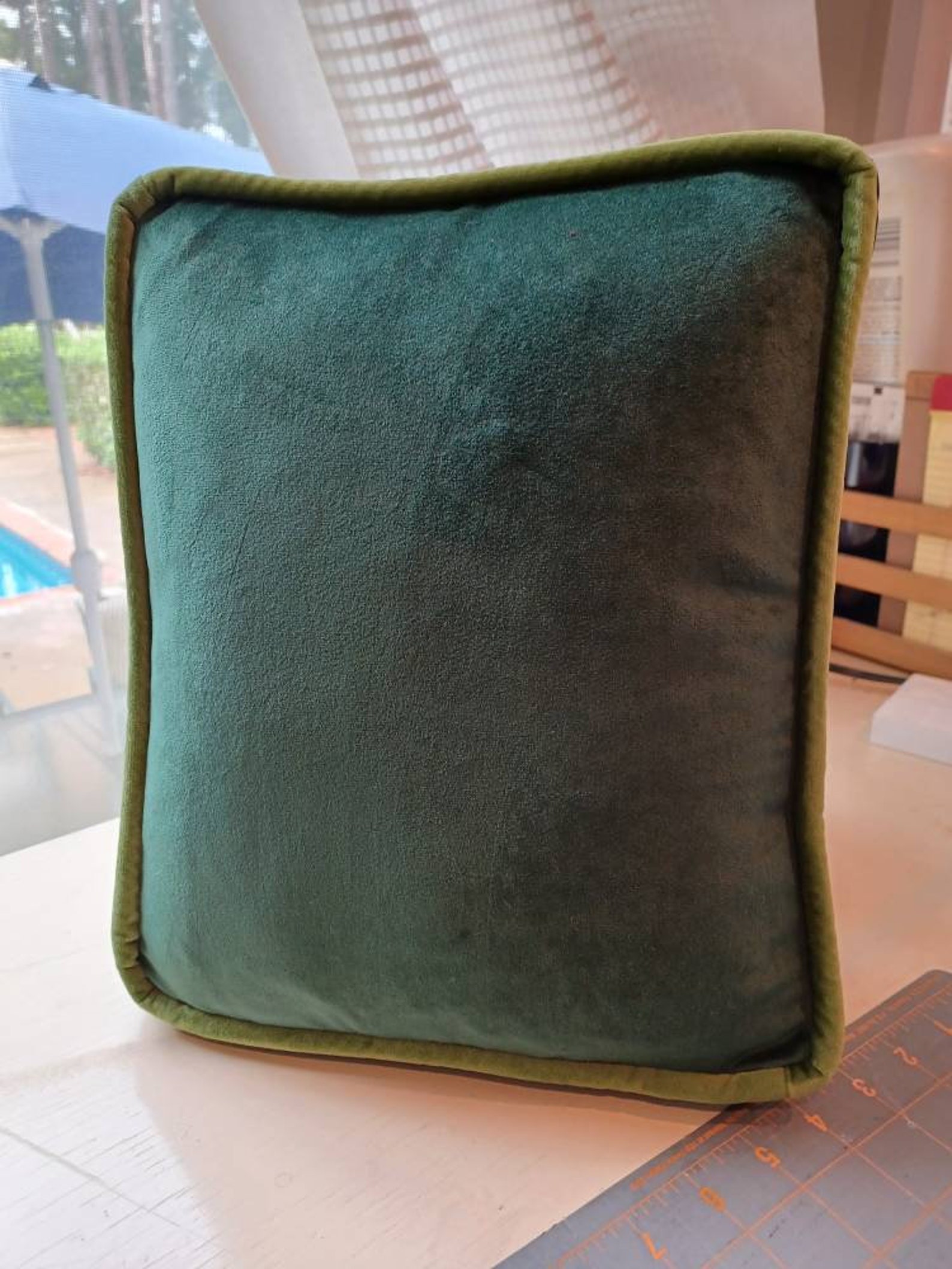 Framed and Gusset Edge Pillow With Cording and Invisible - Etsy