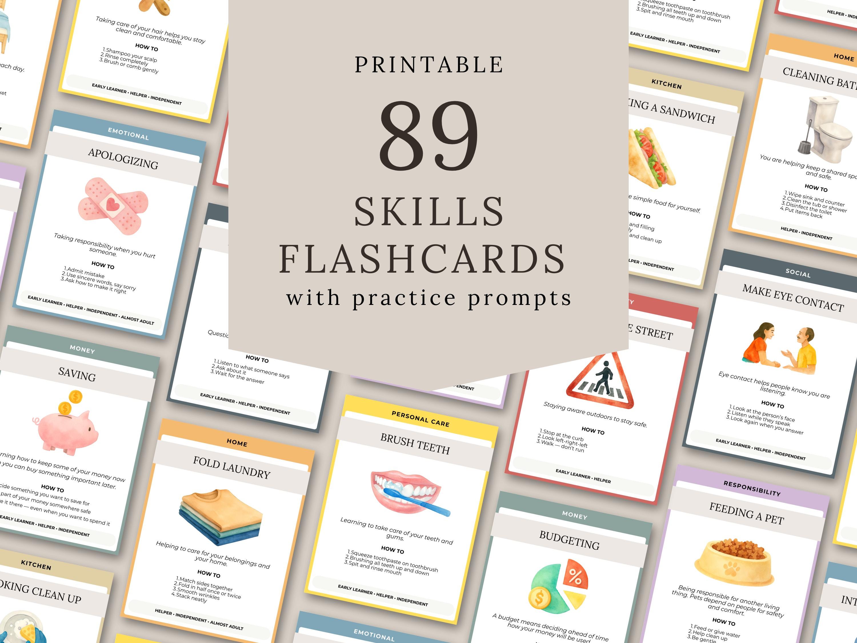 Printable Life Skills Planner for Kids | Weekly Tracker & Monthly ...