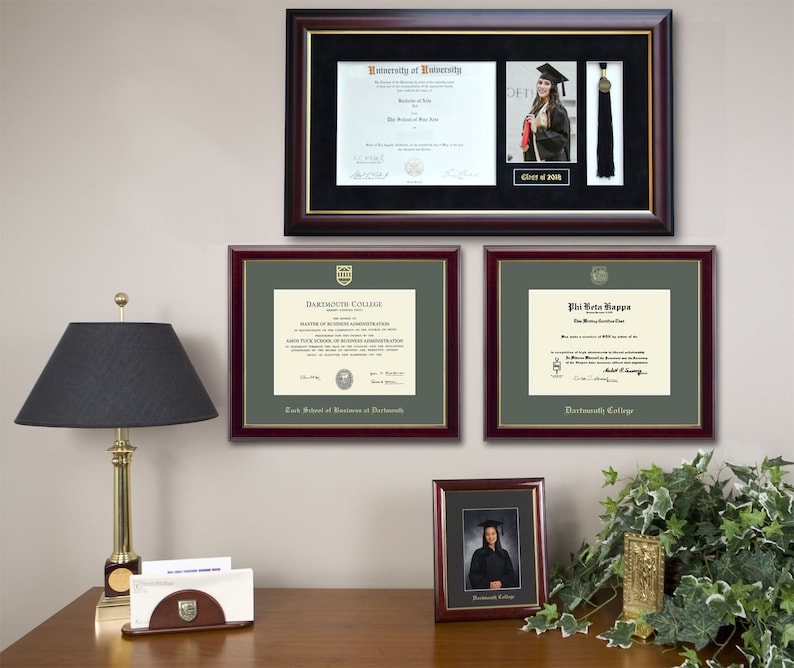 Handmade Diploma Frame for College Diploma Size 8 1/2" X 11" (black ...