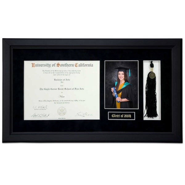Custom Diploma Frame and Tassel - Etsy