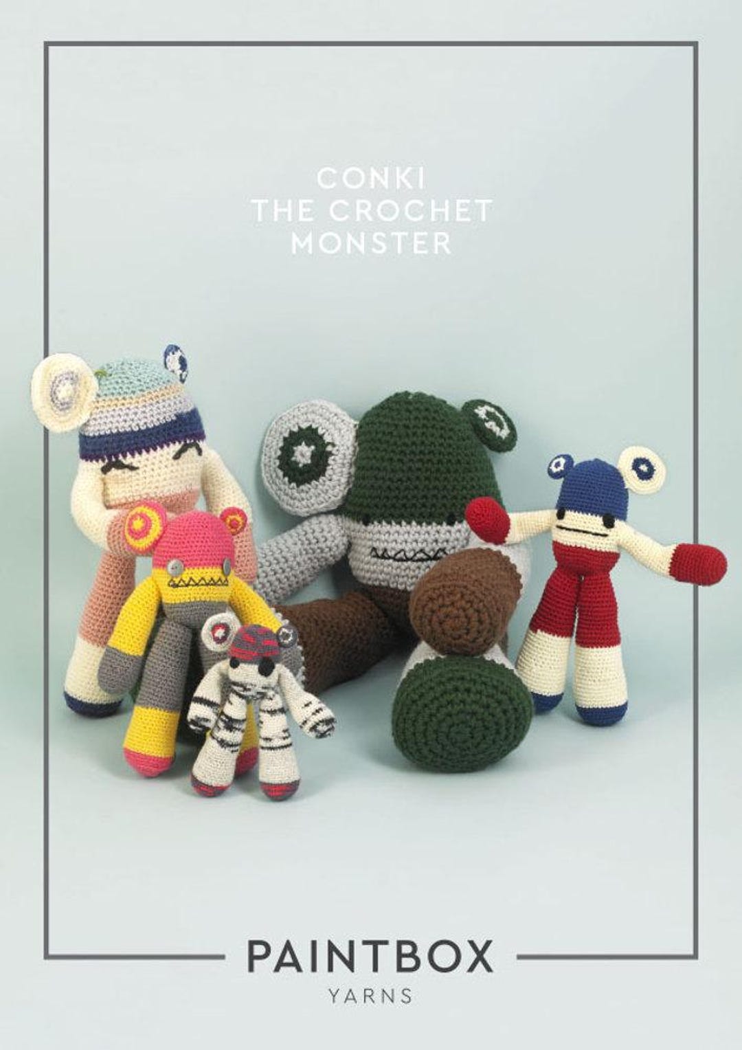 Conki the Crochet Monster Pattern PDF, Cute Amigurumi Monster Toy ...