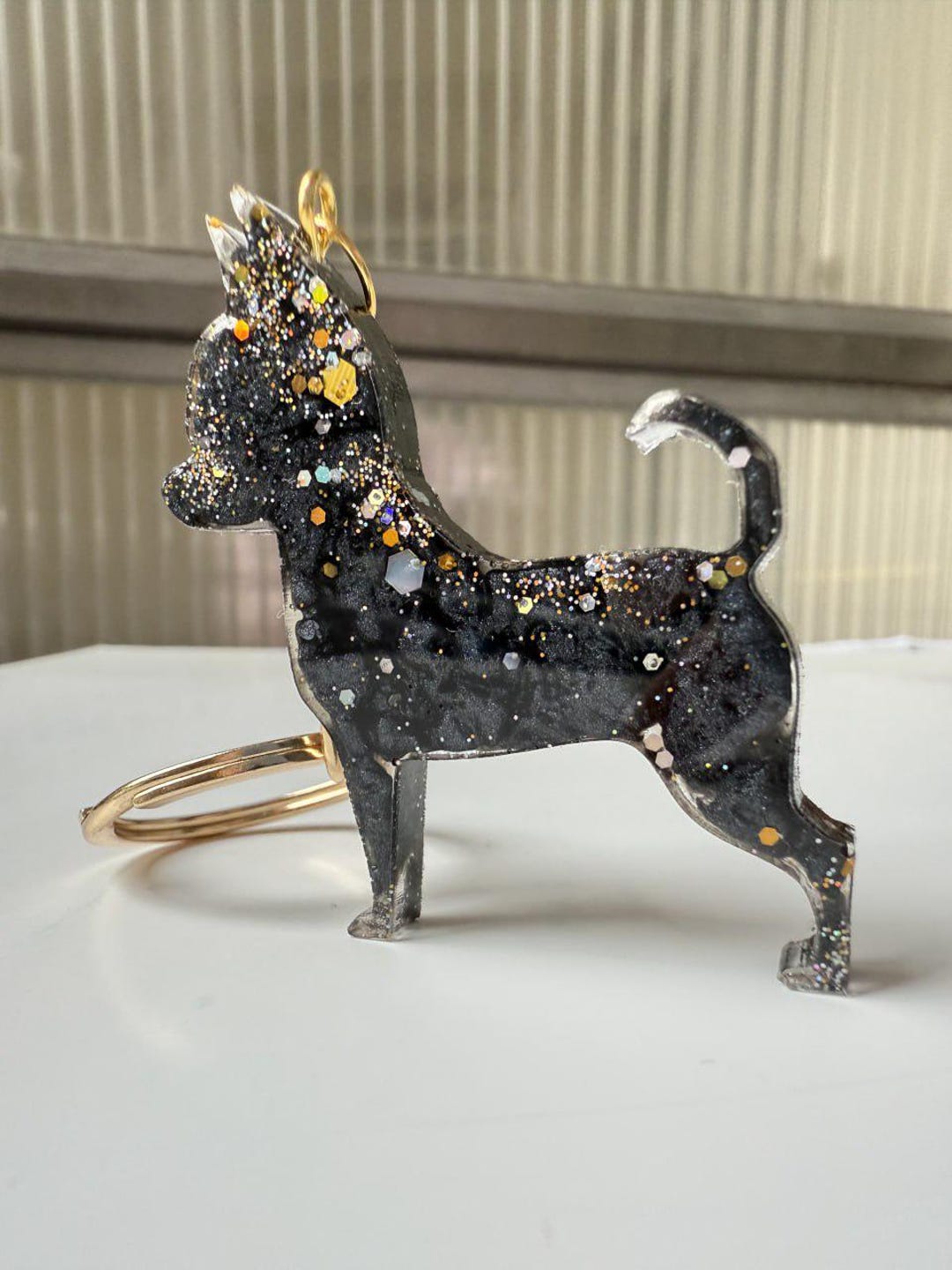 Epoxy Pet Keychain: Beagle Pinscher Yorkshire Terrier | Resin Dog ...