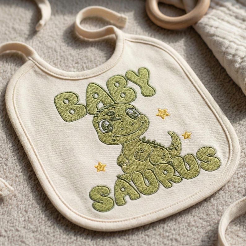 Baby Saurus Embroidery Design, Baby Dinosaur Machine Embroidery, Dino ...